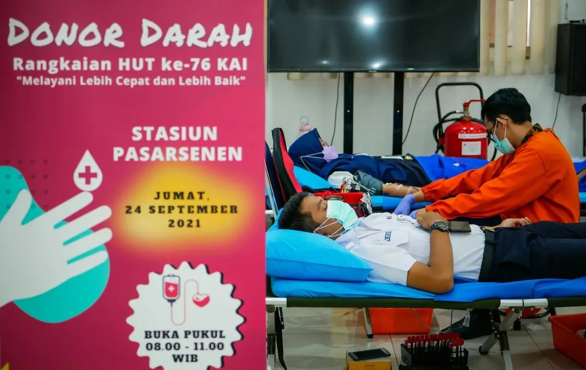 KAI Daop 1 Jakarta Gelar Donor Darah di Sejumlah Stasiun ...